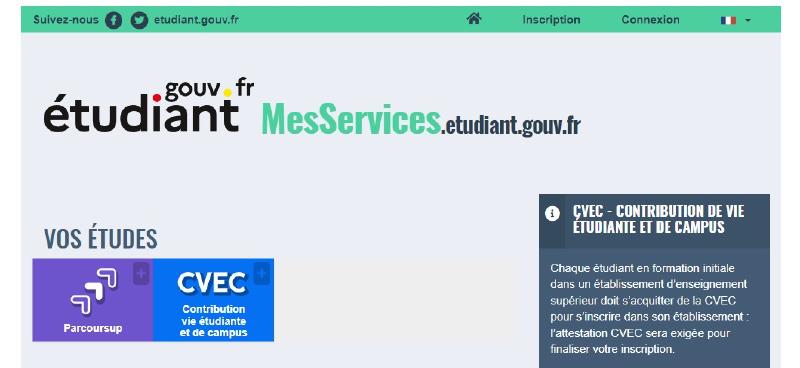 Mes services étudiant un site pour réaliser toutes ses démarches